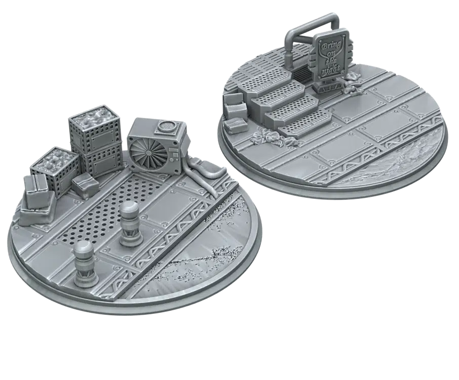 Cyberpunk 60mm Bases - ForMySin Designs - Models and Minis UK